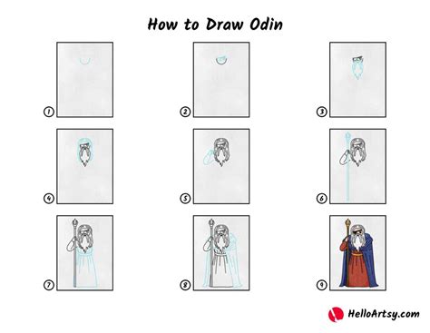 How To Draw Odin Helloartsy