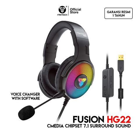 Fantech Fusion Hg22 Cmedia Chipset 71 Surround Sound Headset Gaming