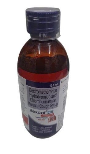 Rexcof Dx Cough Syrup Packaging Type Bottle Bottle Size 100 Ml At