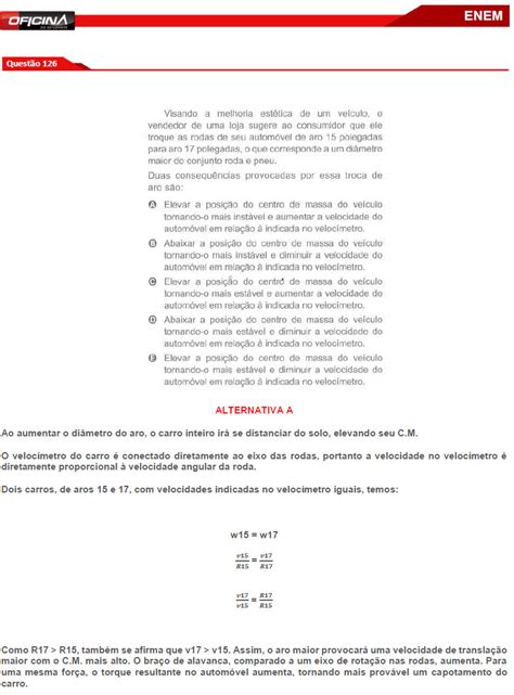 Questão 126 Prova Cinza Enem 2018 Brasil Escola