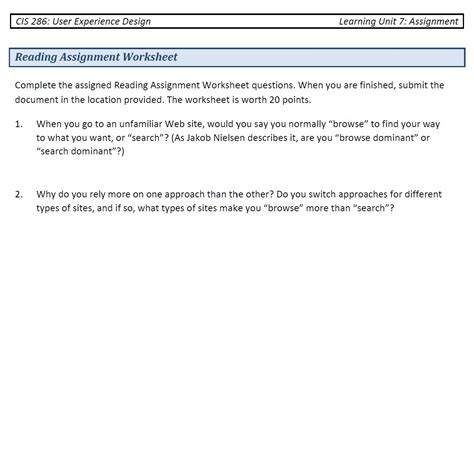 Solved Unit 7 1 Of 3 Reading Assignment Need Help On
