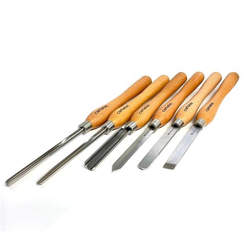 Carbatec 6pc Cryogenic M2 Hss Large Woodturning Chisel Set Carbatec