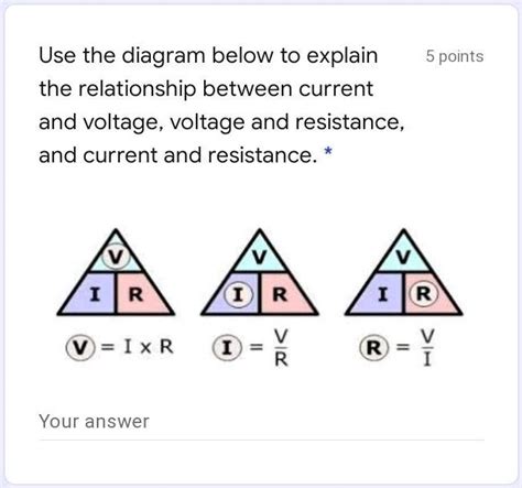 Solved Ohms Law Explaining The Relationship Between Current Voltage And Resistance Use The