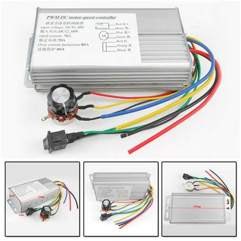 Dc 12v 24v 36v 48v 70a 4000w Dc Motor Pwm Speed Control Brush