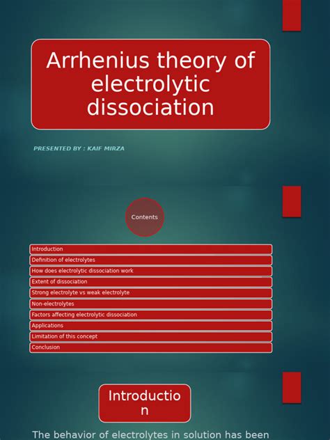 Arrhenius Theory Of Electrolytic Dissociation Pdf Electrolyte