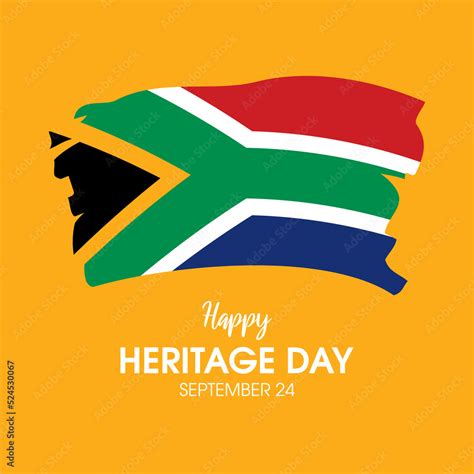 Happy Heritage Day South Africa Vector Abstract Paintbrush Grunge Flag