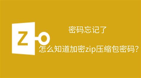 密码忘记了？怎么知道加密zip压缩包密码