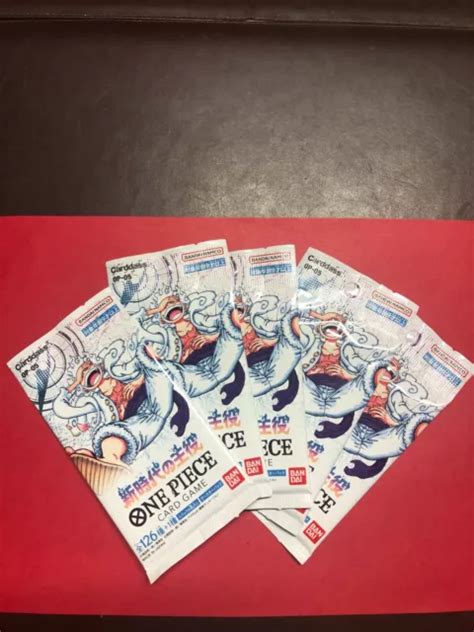 One Piece Card Game Awakening New Era Op05 Set 5x Bustine Sigillate Jap
