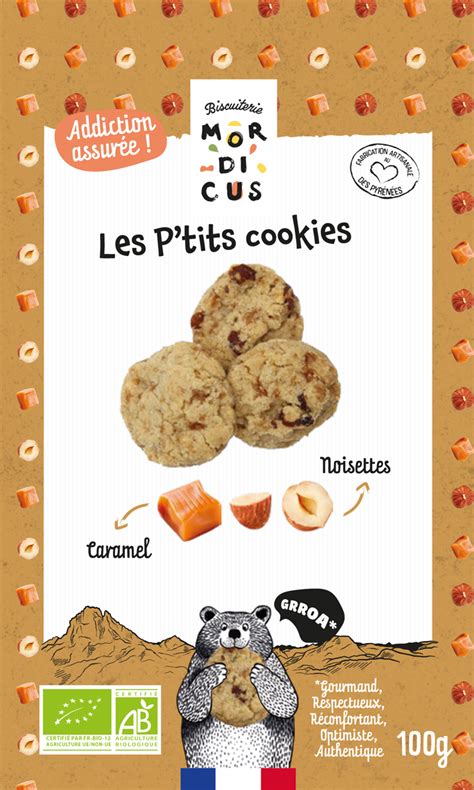 COOKIE CARAMEL NOISETTE Biscuiterie Mordicus