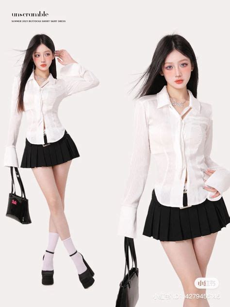 Korean Mini Skirt Outfit