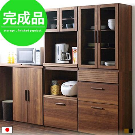 【楽天市場】食器棚 完成品 ロータイプ 幅60cm 幅120cm キッチンカウンター 間仕切り ゴミ箱収納 キッチン 収納 棚 レンジ台