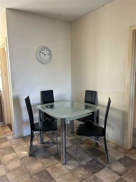 Dining Suite Square Glass Dining Table With Chrome Legs Dining