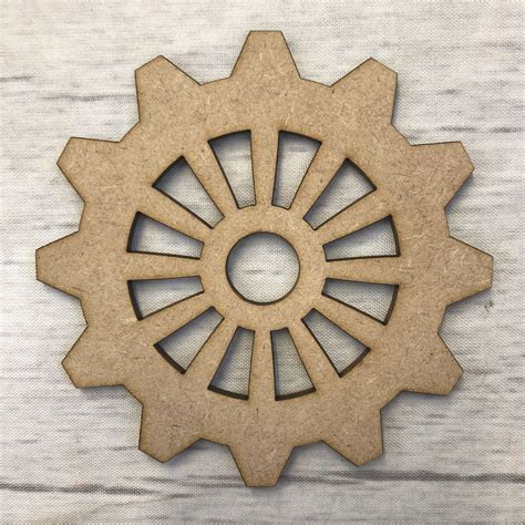 Cog 4 Wooden Bases For Diy Art And Craft Projects Various Sizes And