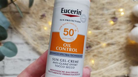 Eucerin солнцезащитный гель крем для проблемной кожи лица Spf 50 «🌟 Не СИЯЙ Идеальный СПФ