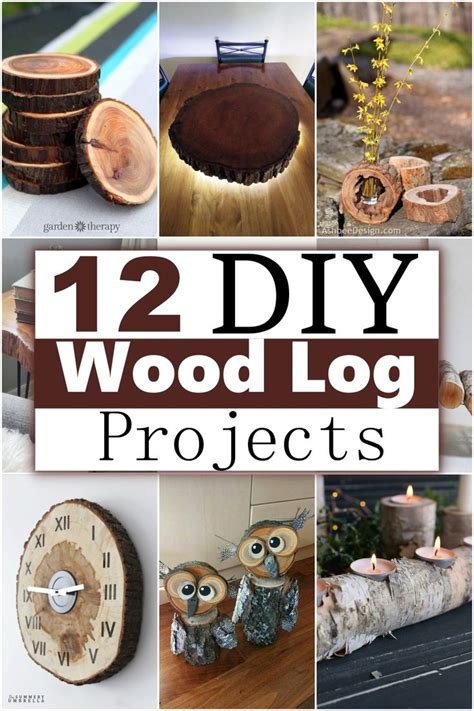 12 Diy Wood Log Projects Add Creativity To Home Diy Crafts Small