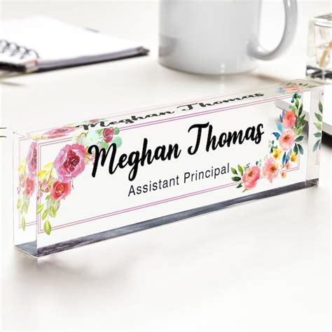 Principal Name Plates For Desk Etsy