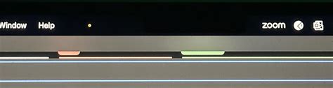 orange dot on toolbar not on right side of time r macos