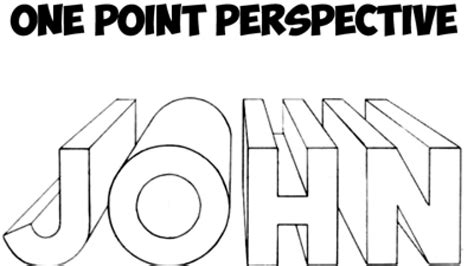 How To Draw Letters In One Point Perspective Statementpresentation5