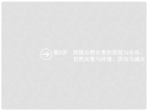 高考地理一轮复习 152 我国自然灾害的类型与分布、自然灾害与环境、防灾与减灾课件 湘教版word文档在线阅读与下载免费文档