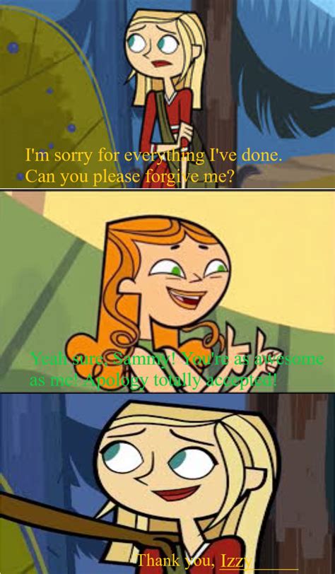 Izzy Accepts Sammys Apology By Sabreleopard On Deviantart