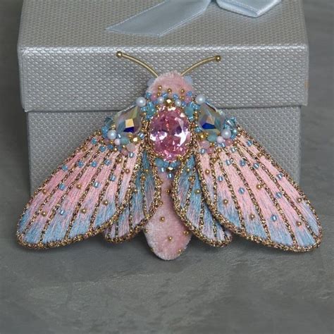 Brooch Puffy Moth From Polymer Clay Artofit