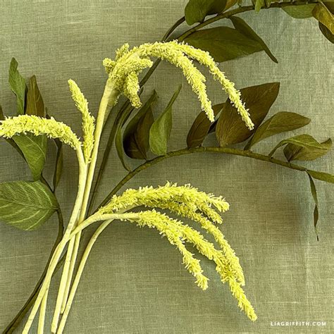 Crepe Paper Amaranth Green Tails Lia Griffith