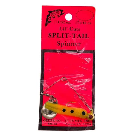 Better Baits Lil Cuts Split Tail Spinner 116 Oz Qty 1 Bulk