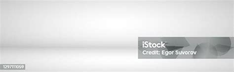 화이트 스튜디오 배경 빈 조명 방 광고를 위한 흰색 템플릿입니다 제품을 표시하기위한 깨끗한 디자인 회색 중립 모형 벡터 일러스트레이션 3차원 형태에 대한 스톡 벡터 아트 및