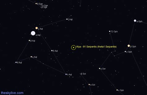 Alya θ1 Serpentis Theta1 Serpentis Star In Serpens