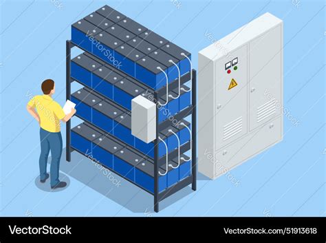 Isometric Network Computing Technologies Digital Vector Image