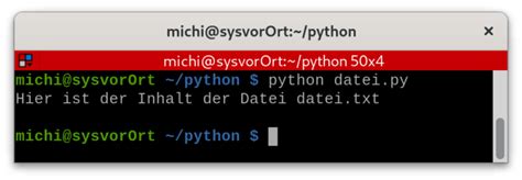 Python Arbeit Mit Dateien Programmieren Lernen