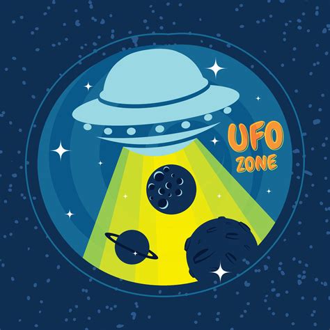 Cute Cartoon Alien Ufo Sticker Vector 36706589 Vector Art At Vecteezy
