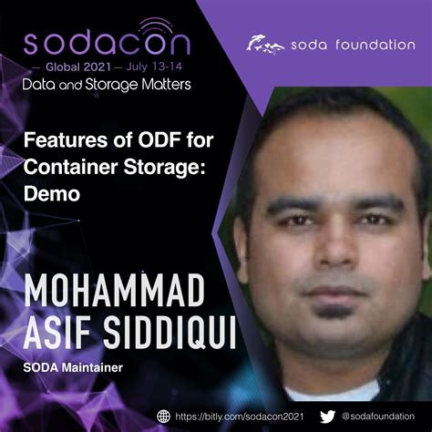Mohammad Asif Siddiqui On Linkedin Sodacon Dr Containerstorage Csi