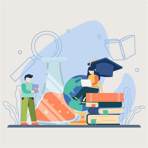 Premium Vector Education Institute Illustration