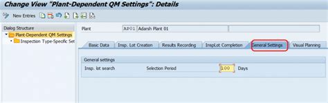 Maintain Settings At Plant Level In Sap Hana Qm Sap Tutorial