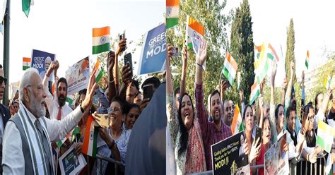 Photos मोदी मोदी के नारों के बीच Pm मोदी का ग्रीस में हुआ जोरदार