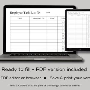 Employee Task List Work Essentials Task Organiser Organising My Tasks To Do List Printable