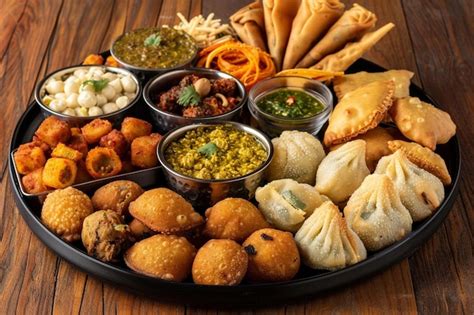 Premium Photo Samosa Platter Assorted Indian Snack Selection