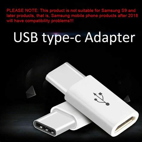 Data Male Female Mobile Phone Charging Cable Type C Connector Converter