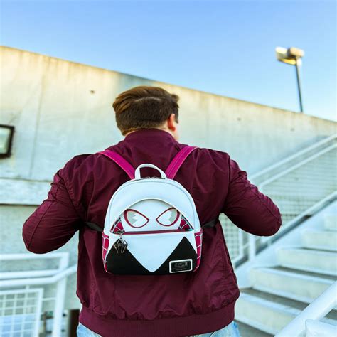 Loungefly X Marvel Ghost Spider Gwen Cosplay Mini Backpack Circle Of Hope Boutique Exclusive