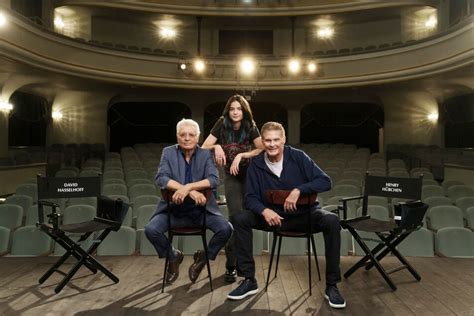Filmstar David Hasselhoff für Dreharbeiten zur Serie Ze Network in Görlitz
