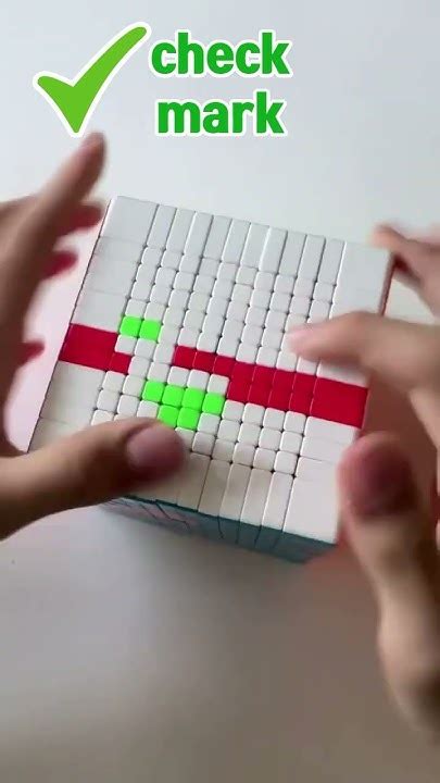 Check Mark Cube Art Tutorial Create A Colorful 12x12x12 Check Mark