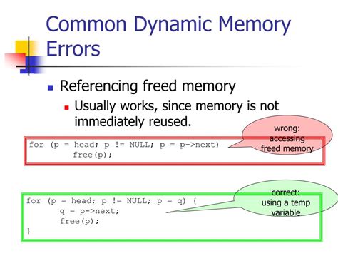PPT Dynamic Memory Management PowerPoint Presentation ID 666938
