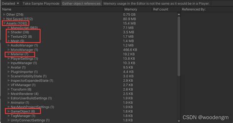 Unity中的资源管理 使用profile分析内存使用情况unity Profile Csdn博客