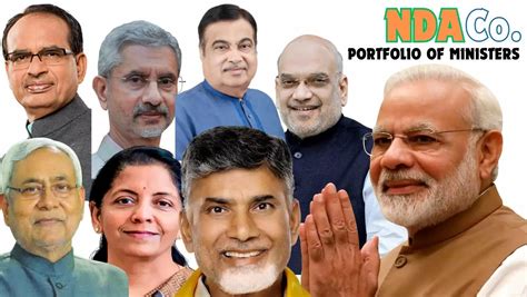 Check The Full List Of Ministers And Portfolio Of Ministers In The Nda