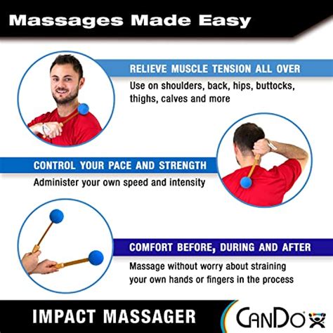 Cando Percussion Massagers 2 Pack Manual Ball Massage