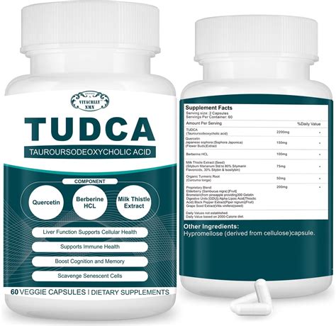 Vitacrllynmn 2200mg Tudca Supplements Bile Salts