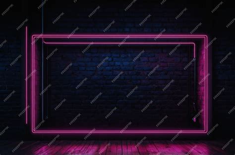 Premium Photo Aesthetic Dark Wallpaper With Neon Light