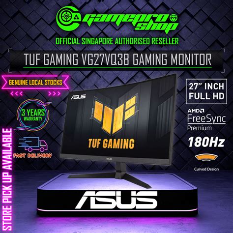 ASUS Monitor TUF Gaming VG27VQ3B Curved Gaming Monitor FULL HD Fast