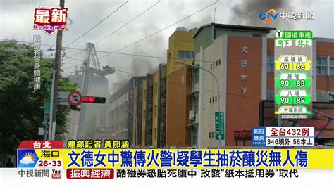 文德女中驚傳火警疑學生抽菸釀災無人傷│中視新聞 20200503 Youtube